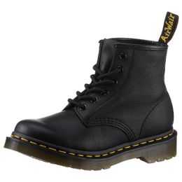 Dr. Martens Damen Schnürboots "VIRGINIA", Gr. 36, schwarz, Leder, unifarben, Schuhe, Blockabsatz, Schnürschuh, Stiefelette mit praktischer Schnürung