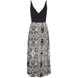 Lascana Maxi-Kleid, Schwarz, Gr. 36, Damen, Strandkleider, Material: Viskose, Elasthan