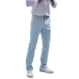 John Devin Herren Chinohose, hellblau, Größe 33