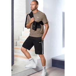 Bench. Loungewear Herren Sweatshorts, schwarz, Gr&ouml;&szlig;e S (44/46)