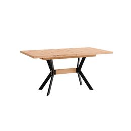 ByLiving Esstisch BREMEN, Breite 160 cm, Auszug 200 cm, Artisan Eiche/schwarz