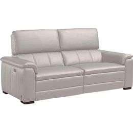 2,5-Sitzer Egoitaliano "Capucine", grau (stone), B:200cm H:99cm T:97cm, Sofas, wahlweise mit elektrisch oder manuell verstellbarer Relaxfunktion