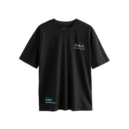 next T-Shirt 'Licence Da Vinci' Herren Gr&ouml;&szlig;e XXXL blau / schwarz / wei&szlig;