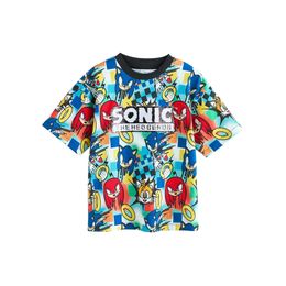 next T-Shirt 'Sonic' Jungen Gr&ouml;&szlig;e 104 blau / rot / schwarz / wei&szlig;