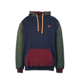 Trendsplant Sweatshirt ' COLOR BLOCK ' Herren Gr&ouml;&szlig;e M navy / gr&uuml;n / rot