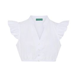 Country Line Dirndlbluse mit Fl&uuml;gel&auml;rmel Wei&szlig; (Gr&ouml;&szlig;e: 46)
