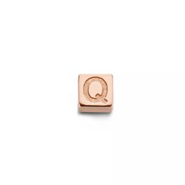 Isabel Bernard Charms - Q Rosegold La Concorde Felie 14 Karat Collier Cube - Gr. unisize - in Quarz - f&uuml;r Damen