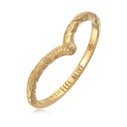 Haze & Glory Ring - Ring V-Form Vintage - Feel Alive 375 Gelbgold - Gr. 52 MM - in Gold - f&uuml;r Damen