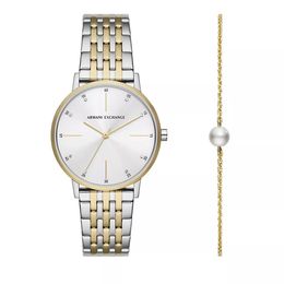 Armani Exchange Uhr - Armani Exchange Three-Hand Two-Tone Stainless Stee - Gr. unisize - in Mehrfarbig - f&uuml;r Damen