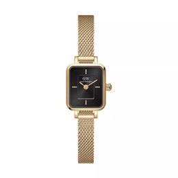 Daniel Wellington Uhr - Dw Quadro Mini Evergold G 15X18Mm Sunray - Gr. unisize - in Gold - f&uuml;r Damen