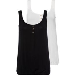 Lascana Top Damen Gr&ouml;&szlig;e XS/S schwarz / wei&szlig;