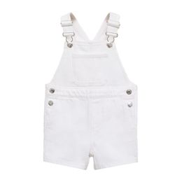 Mango Kids Latzjeans 'SUNSET' Jungen Größe 116 white denim