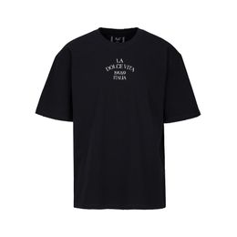 19V69 Italia T-Shirt 'Mauro Marina' Herren Gr&ouml;&szlig;e L azur / hellblau / hellbraun / schwarz