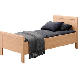 Einzelbett Priess "Arnsberg", braun (livorno buche), B:108cm L:208cm, Betten, Kinder-Einzelbett Jugendbett Bettgestell, Komfortliegehöhe