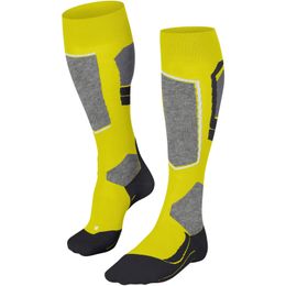 Falke Sk 4 Socken Damen - gelb - Gr. 39-40 - Polypropylen/Merinowolle/Polyacryl