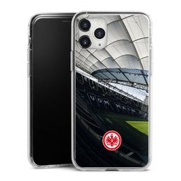 DeinDesign iPhone 11 Pro Max Handy Silikon H&uuml;lle Case transparent Handyh&uuml;lle Eintracht Frankfurt Stadium Official Licensed Product Silikon Case