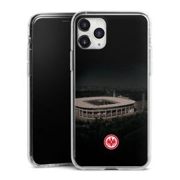 DeinDesign iPhone 11 Pro Max Handy Silikon H&uuml;lle Case transparent Handyh&uuml;lle Eintracht Frankfurt Official Licensed Product Stadium Silikon Case