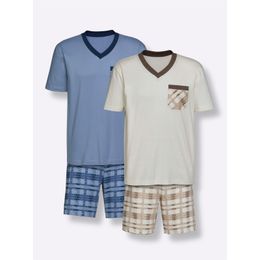 KINGsCLUB Herren Shortys, blau + natur, Gr&ouml;&szlig;e 52/54