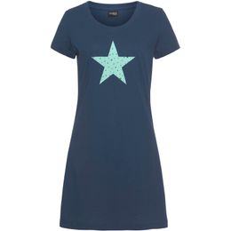 Vivance Dreams by Lascana Damen Nachthemd, bordeaux, marine, Gr&ouml;&szlig;e 44/46