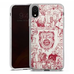 DeinDesign iPhone Xr Handy Silikon H&uuml;lle Case transparent Handyh&uuml;lle Official Licensed Product Fcb 125 Jahre Fc Bayern M&uuml;nchen Silikon Case