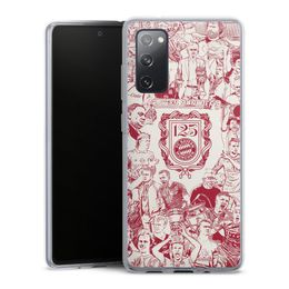 DeinDesign Galaxy S20 FE Handy Silikon H&uuml;lle Case transparent Handyh&uuml;lle Fcb 125 Jahre Fc Bayern M&uuml;nchen Official Licensed Product Silikon Case