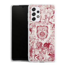 DeinDesign Galaxy A33 5G Handy Silikon H&uuml;lle Case transparent Handyh&uuml;lle Fcb 125 Jahre Fc Bayern M&uuml;nchen Official Licensed Product Silikon Case