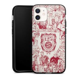 DeinDesign iPhone 12 Handy Silikon H&uuml;lle Case schwarz Handyh&uuml;lle Fcb 125 Jahre Fc Bayern M&uuml;nchen Official Licensed Product