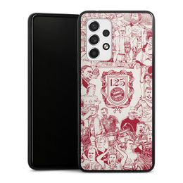 DeinDesign Galaxy A53 5G Handy Silikon H&uuml;lle Case schwarz Handyh&uuml;lle Fcb 125 Jahre Fc Bayern M&uuml;nchen Official Licensed Product
