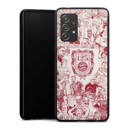 DeinDesign Galaxy A52s 5G Handy Silikon H&uuml;lle Case schwarz Handyh&uuml;lle Fcb 125 Jahre Fc Bayern M&uuml;nchen Official Licensed Product