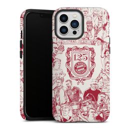 DeinDesign iPhone 13 Pro Max Handy Panzer Handyh&uuml;lle robuste Outdoor H&uuml;lle Schutzh&uuml;lle gl&auml;nzend Official Licensed Product Fcb 125 Jahre Fc Bayern M&uuml;nchen Tough 