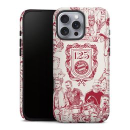 DeinDesign iPhone 16 Pro Max Handy Panzer Handyh&uuml;lle robuste Outdoor H&uuml;lle Schutzh&uuml;lle gl&auml;nzend Official Licensed Product Fcb 125 Jahre Fc Bayern M&uuml;nchen Tough 