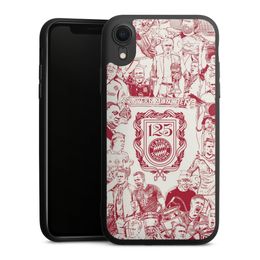 DeinDesign iPhone Xr Handy Premium Silikon H&uuml;lle Handyh&uuml;lle schwarz Case Official Licensed Product Fcb 125 Jahre Fc Bayern M&uuml;nchen Silikon Premium Case