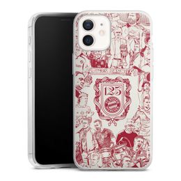 DeinDesign iPhone 12 mini Handy Slim Case Silikon Handyh&uuml;lle transparent H&uuml;lle extra d&uuml;nn Fcb 125 Jahre Fc Bayern M&uuml;nchen Official Licensed Product Silikon Slim 