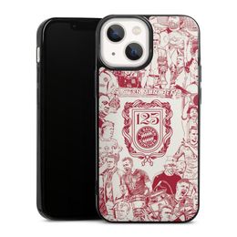 DeinDesign iPhone 13 Mini Handy Slim Case extra d&uuml;nn Silikon Handyh&uuml;lle schwarz H&uuml;lle Official Licensed Product Fcb 125 Jahre Fc Bayern M&uuml;nchen Silikon Slim Case