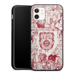DeinDesign iPhone 12 Handy Premium Silikon H&uuml;lle Handyh&uuml;lle schwarz Case Fcb 125 Jahre Fc Bayern M&uuml;nchen Official Licensed Product Silikon Premium Case