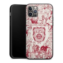 DeinDesign iPhone 12 Pro Handy Premium Silikon H&uuml;lle Handyh&uuml;lle schwarz Case Fcb 125 Jahre Fc Bayern M&uuml;nchen Official Licensed Product Silikon Premium Case