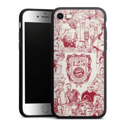 DeinDesign iPhone SE (2020) Handy Premium Silikon H&uuml;lle Handyh&uuml;lle schwarz Case Fcb 125 Jahre Fc Bayern M&uuml;nchen Official Licensed Product Silikon Premium Case