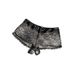 Petite Fleur Gold Damen Panty-Ouvert, schwarz, Gr&ouml;&szlig;e 32/34