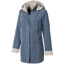 WITT Damen Microfaserjacke mit verdecktem Rei&szlig;verschluss, taubenblau, Gr&ouml;&szlig;e 40