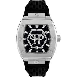 Philipp Plein Uhr 'The Hexagon Phantom' Herren Gr&ouml;&szlig;e One Size schwarz / silber
