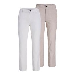 Jack & Jones JACK & JONES Chino Pants male size 28 Beige / White