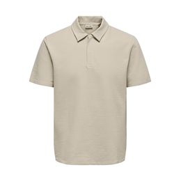 Only & Sons Only & Sons Poloshirt 'ONSKian' Herren Gr&ouml;&szlig;e L greige
