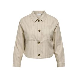 Only Carmakoma Jacke 'CARMonica' Damen Gr&ouml;&szlig;e XXXL/4XL beige / schwarz Sommerjacke