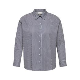 Only Carmakoma Bluse 'CARKARIN ' Damen Gr&ouml;&szlig;e 5XL nachtblau / wei&szlig;