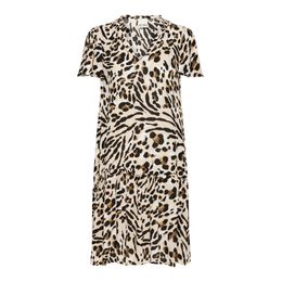 Ichi Summer Dress 'IHMARRAKECH' female size 34 Brown / Cappuccino / Black