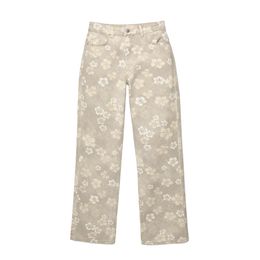 Pull&Bear Pull&Bear Jeans female size 30/31 Ecru / Khaki / White