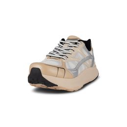 Woden Sneaker 'Freja Runner' Damen Gr&ouml;&szlig;e 42 sand / hellbeige / silbergrau / wei&szlig; Sommerschuhe
