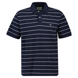 Gant Poloshirt Herren Gr&ouml;&szlig;e XXL dunkelblau / wei&szlig;