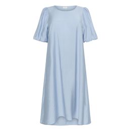 Kaffe Curve Kleid 'Pico Solid' Damen Gr&ouml;&szlig;e 50 hellblau Sommerkleid
