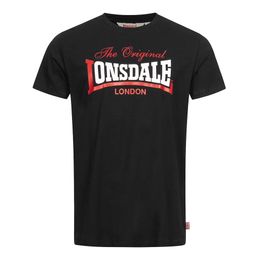 Lonsdale T-Shirt 'Aldingham' Herren Gr&ouml;&szlig;e 4XL rot / schwarz / wei&szlig;